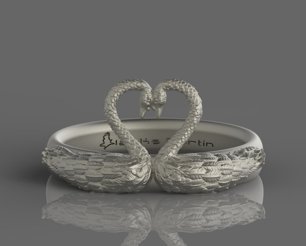 Swan Heart Ring – Hawks Martin